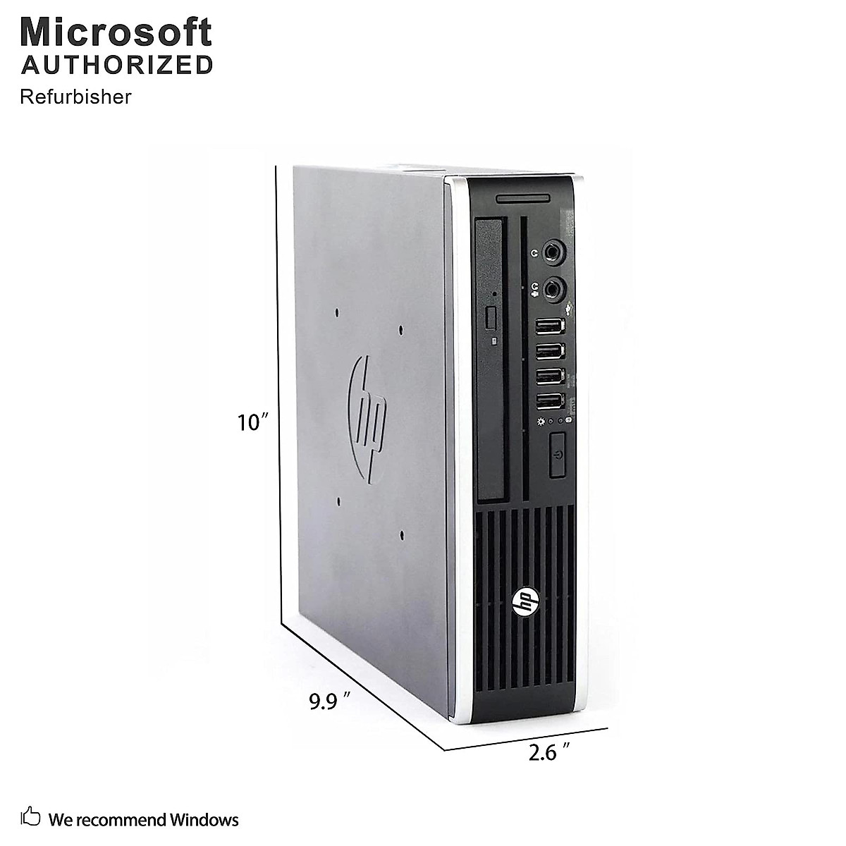 Hp Elite 8000 Ultra Small Desktop Computer - 250GB HD - Core 2 Duo 3.0GHz- 4GB RAM- Windows 10 Pro - (Renewedd)