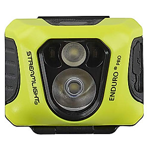 Streamlight 61435 Enduro Pro USB Rechargeable Multi-Function Head Lamp with Elastic Head Strap, Yellow