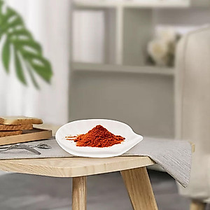 Hemoton 6Pcs Ceramic Sauce Dish Sea Shell Shaped Seasoning Dishes Sushi Dipping Bowl Appetizer Plates Ceramic Serving Individual Condiment for Home Kicthen 4inch