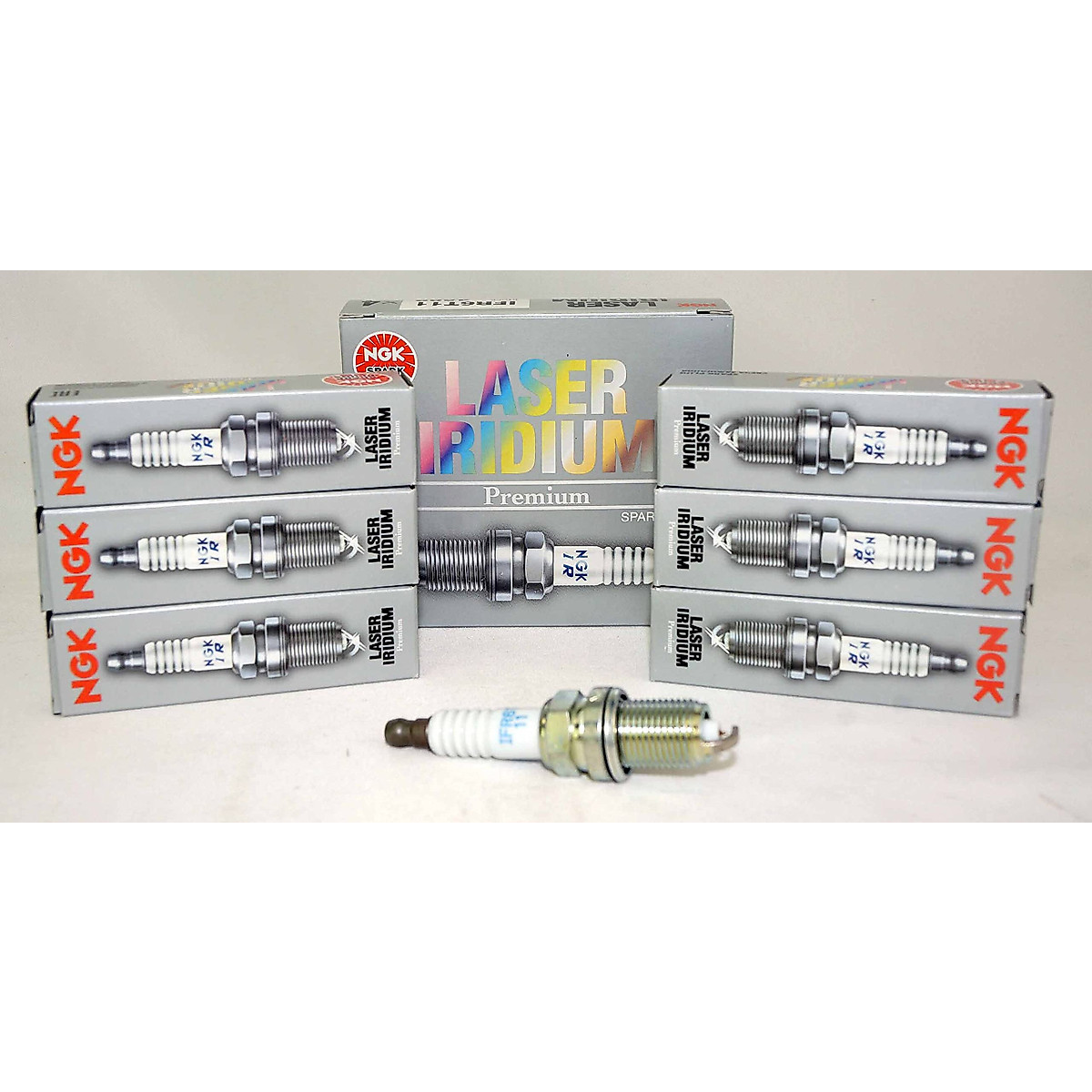 NGK 4589 Laser Iridium Spark Plugs IFR6T11 (6 Pack)