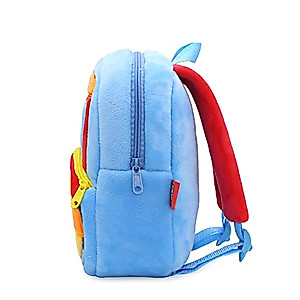 JBin Rich Little Kids Toddler Plush Backpack,Children's Diaper bag for Boys and Girls 1-3 Years Old