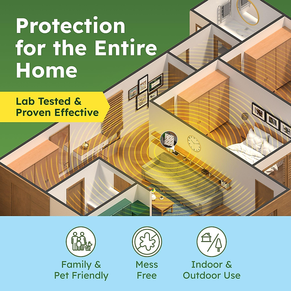 BugMD Vamoose Rodent Repellent Pouches (2 Pack, 8 Pouches) – Plant-Powered Rat Repellent, Mouse Deterrent, Indoor & Outdoor Mice Repellent, Best Mouse Repellent, Natural Rat & Mouse Repellent