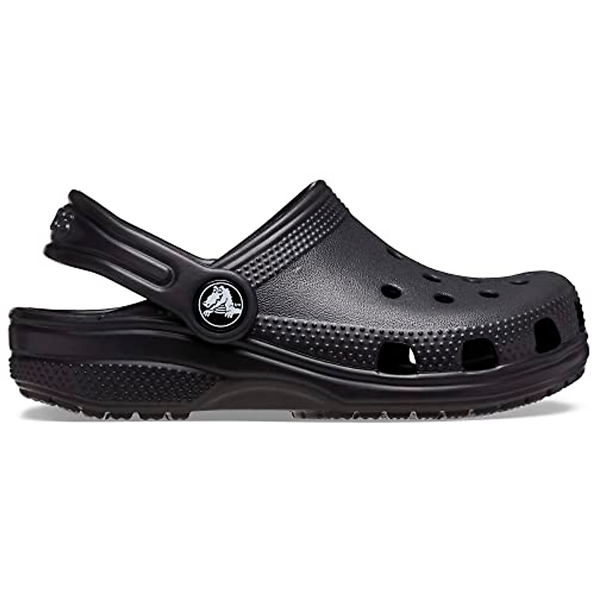 Crocs Kids' Classic Clog , Black/Black, 5 Big Kid