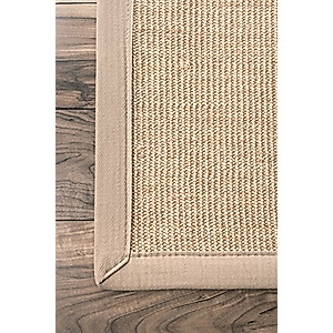 nuLOOM Orsay Casual Sisal Area Rug, 4' x 6', Beige