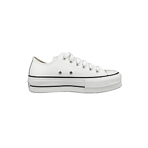 Converse Women's Chuck Taylor All Star Lift Clean Sneaker, White/Black/White, 7.5 M US
