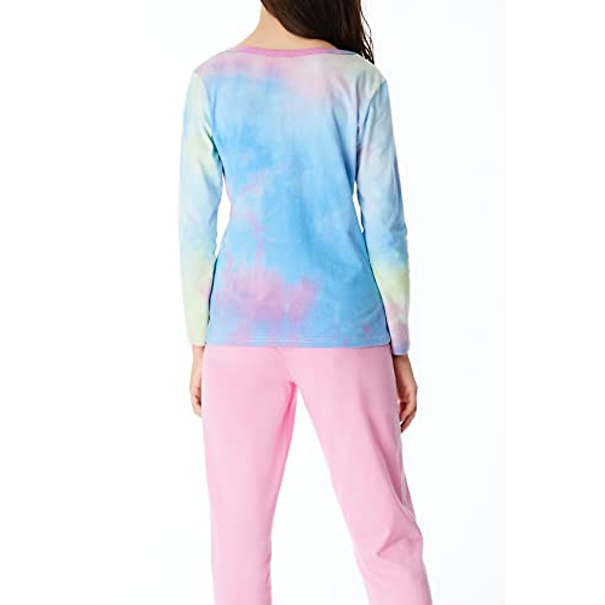 Big Girls Pajamas Cozy Cotton Tie dye Sweet Dream Loungewear PJ Set Kids Size 8