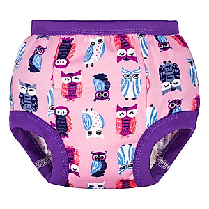 BIG ELEPHANT Baby Girls Training Underwear, Toddler Cotton Potty Training Pants Soft Absorbent, 5-6Y