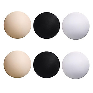 ifundom False Breasts 6 Pairs Round Bra Pads Inserts Removable Bra Cups Inserts Breathable Bra Insert Pads for Bikini Swimsuit Sport Bra Sports Bras