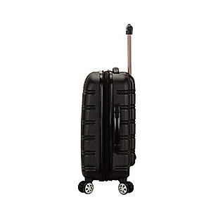 Rockland Melbourne Hardside Expandable Spinner Wheel Luggage, Black, Carry-On 20-Inch