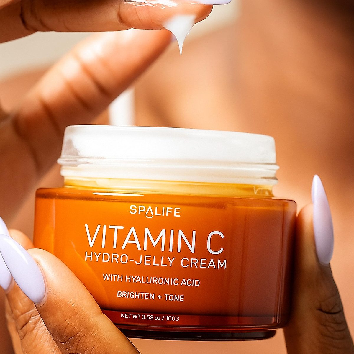 SpaLife Brighten + Depuff Vitamin C Hydro-Jelly Eye Cream With Green Tea