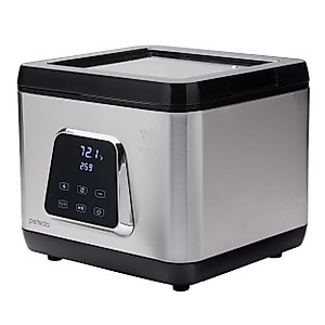 Sous Vide Water Oven by Vesta Precision - Perfecta | Powerful Pump Design | Accurate Temperature | Touch Panel or Wi-Fi App Control | Max/Min Water Level | 650 Watts | 10 Liter Capacity