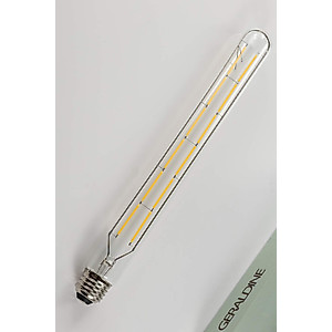 Dimmable Led Tubular Bulb 12W,3000K Soft White,T30 Long Tube Edison Led Vintage Filament Bulb,100W Equivalent,Clear Glass Cover, E26 Medium Base,4-Pack. (11.8in(300mm)-12W)