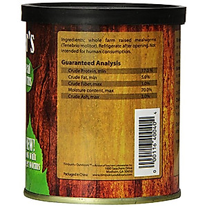 Birdwatcher'S Choice: Small Meal Worms, 70 G / 2.5 Oz