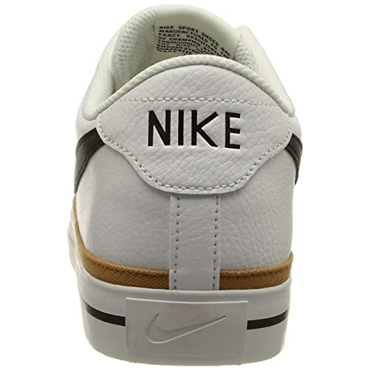 Nike Men's Training Gymnastics Shoe, White Black Desert Ochre Gum Light Brown, 7