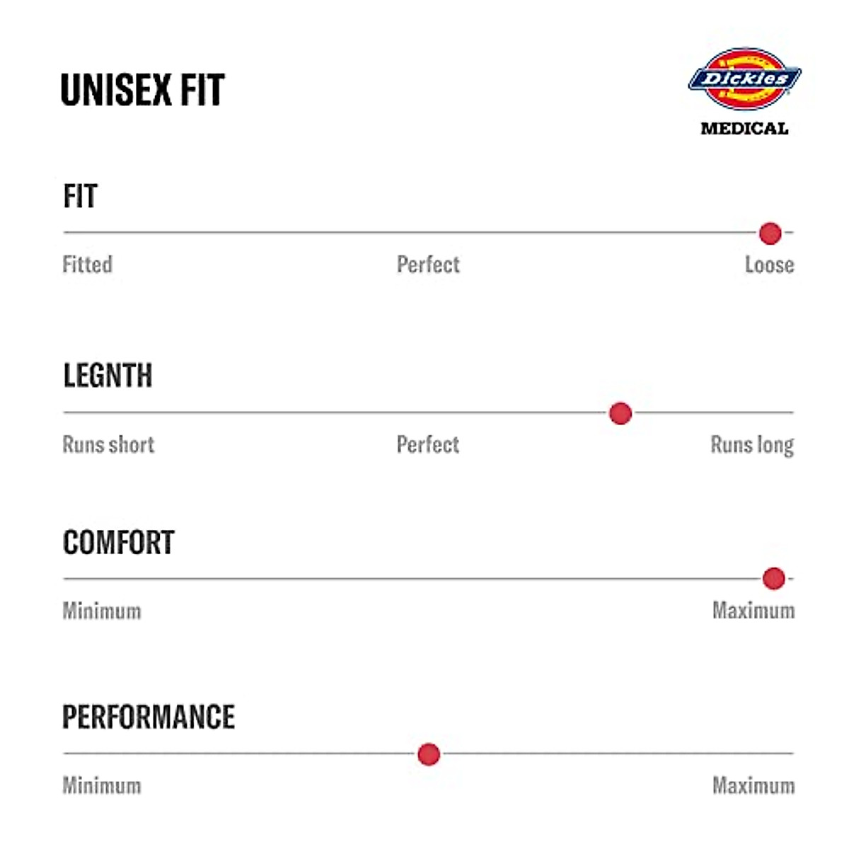 Dickies Men & Women Scrubs Lab Coat 43" Snap Front GD360, M, White