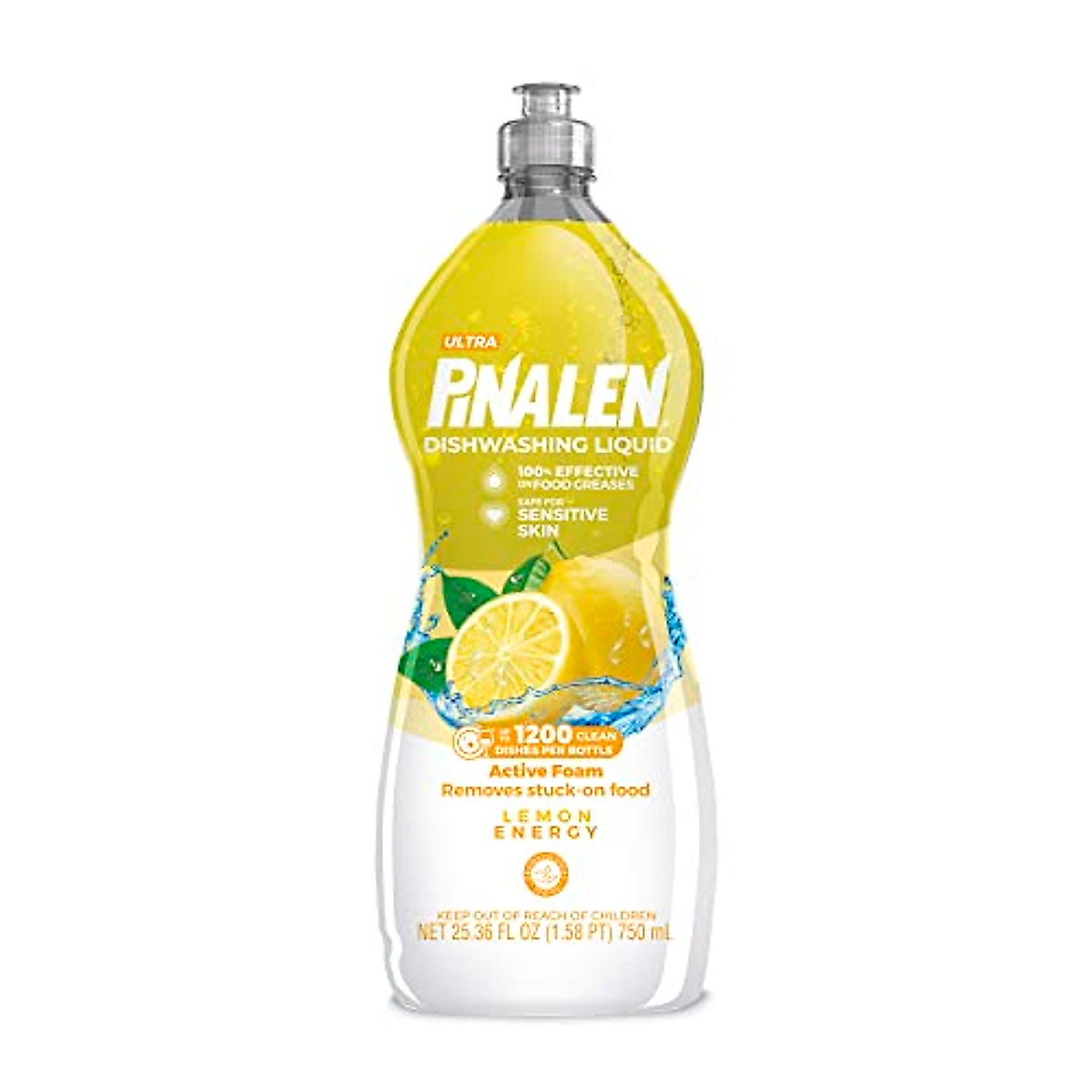 PINALEN Dishwashing Liquid Lemon Energy, 25.3 fl. oz., 1.78 pounds (2412)