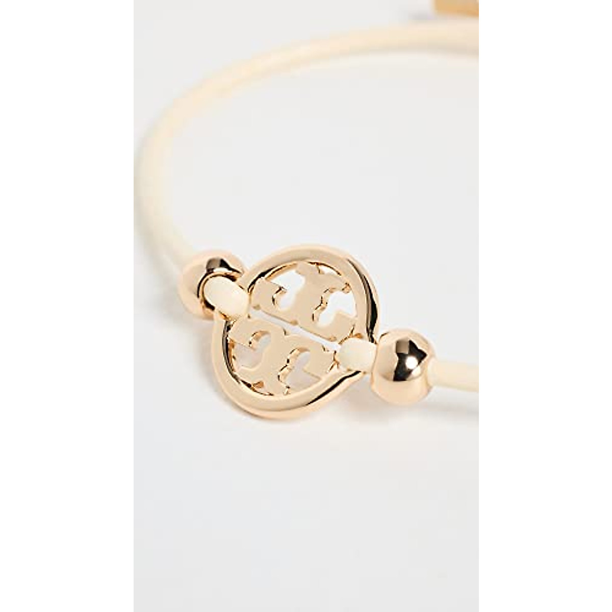 Tory Burch Women's Miller Slider Bracelet, Tory Gold/Ivory, One Size