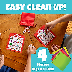 Chuckle & Roar - Family Bingo - Game Night Staple - Counting and Matching Skills for Kids - Classic Game Perfect for preschoolers