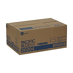 Pacific Blue Basic Multifold Paper Towels (Previously Branded Acclaim) by GP PRO (Georgia-Pacific), White, 20204, 250 Towels Per Pack, 16 Packs Per Case, (Case of 16 Packs, 250 per Pack)