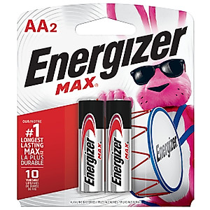 Energizer MAX Alkaline Batteries, 2 Batteries/Pack 2 Batteries/AA Battery,Multi, 2 Count & AAA Batteries, Max Triple A Alkaline, 4 Count