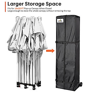 Instahibit Pro XL Canopy Carry Bag Wheeled for 10x20' Popup Event Shelter Tent Storage Case