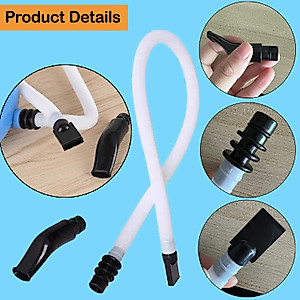 Melodica Tube, 53cm Length 16mm Dia Plastic Flexible Melodica Pianica Tube Mouthpiece with a Mouthpiece for Musical Instrument Organ Harmonica