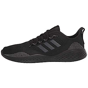 adidas Men's Fluidflow 2.0 Trail Running Shoe, Black/Grey/Black, 11