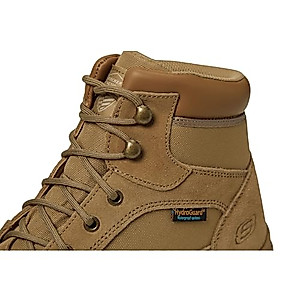 Skechers Men's Wascana Millit Boot Industrial Shoe, Camel Brown, 12