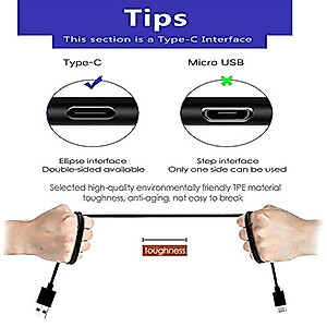 USB C Wall Charger Charging Cable Cord Fit for T-Mobile REVVL 6 PRO 5G/REVVL V+ 4 4+ 2 Plus 4 Plus/Revvlry+, Nokia T10 T20 XR20 X100 G300 8V C100 C200 G10 G21 G11 N1 7.1, TCL Stylus 30 XE 4X 5G Phone