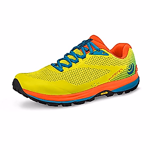 Topo Athletic Men's MT-4 Comfortable Lightweight 3MM Drop Trail Running Shoes, Athletic Shoes for Trail Running, Electric/Orange, Size 8.5
