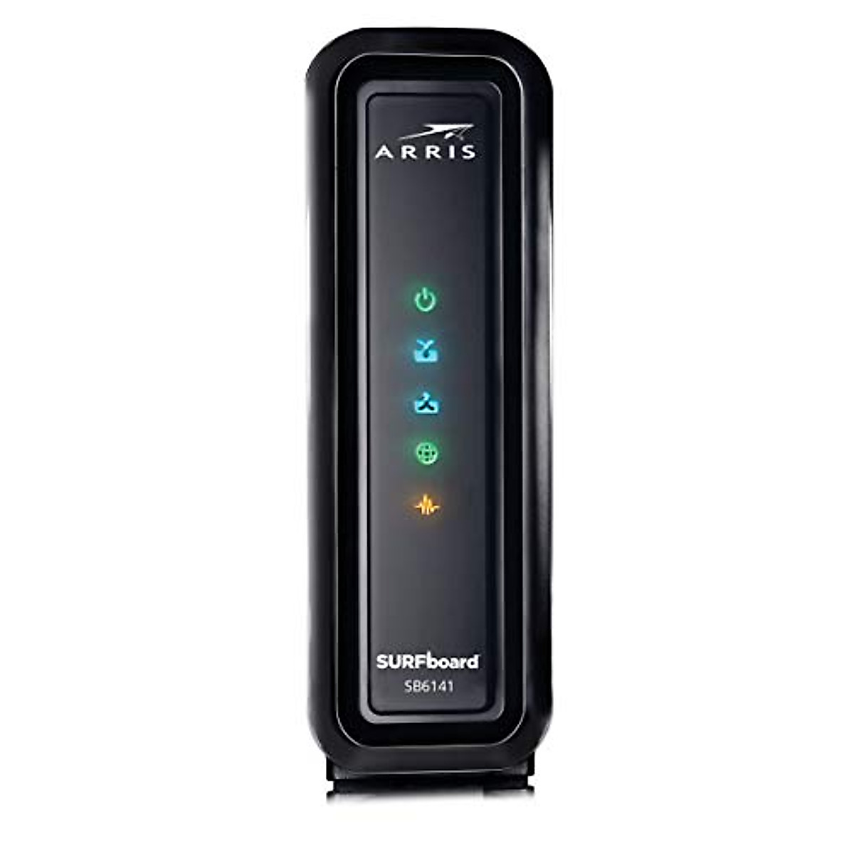 ARRIS SURFboard (8x4) DOCSIS 3.0 Cable Modem, approved for Cox, Spectrum, Xfinity & more (SB6141 Black) (Renewed)