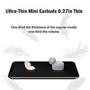 A.FORVI Sleep Earbuds Invisible Bluetooth Earbuds for Sleeping Smallest Sleep Buds Tiny Mini for Side Sleepers Wireless Hidden Headphones Small Discreet Bluetooth Earpiece with Charging Case