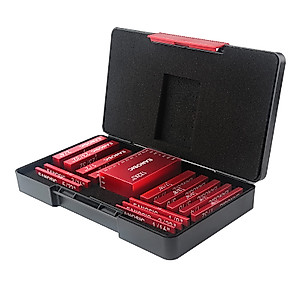 EANOSIC Setup Blocks Height Gauge Set, 15pcs Precision Aluminum Setup Bars for Router and Table Saw Accessories Woodworking Set Up, Bars Include Laser Engraved Size Markings