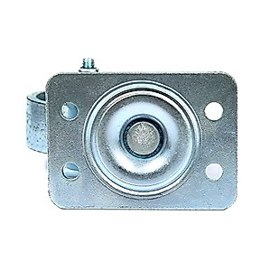 4 All Steel Swivel Plate Caster Wheels Heavy Duty High-gauge Steel Gray (2" METAL SWIVEL CASTER (GRAY) - No Brake)