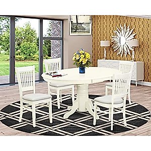 East West Furniture AVVA5-LWH-C Kitchen Set, Regular