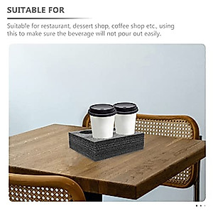 4pcs 4 Hole Cup Holder 4 Cup Carrier Convenient Cup Holder Cup Holders for Your Car Coffee Mug Holder Cup Packing Holder Take Out Cup Container Mala Tang Pearl Cotton Takeaway Cup
