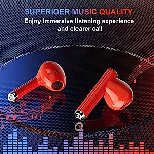 TITACUTE Wireless Earbuds Bluetooth 5.3 Headphone for Samsung S23 Ultra Low Latency Dual Mic Clear Noise Canceling in-Ear Earphone for iPhone 14 Pro Max 13 11 Galaxy A53 S22 S21 A14 Pixel 6 7 Android