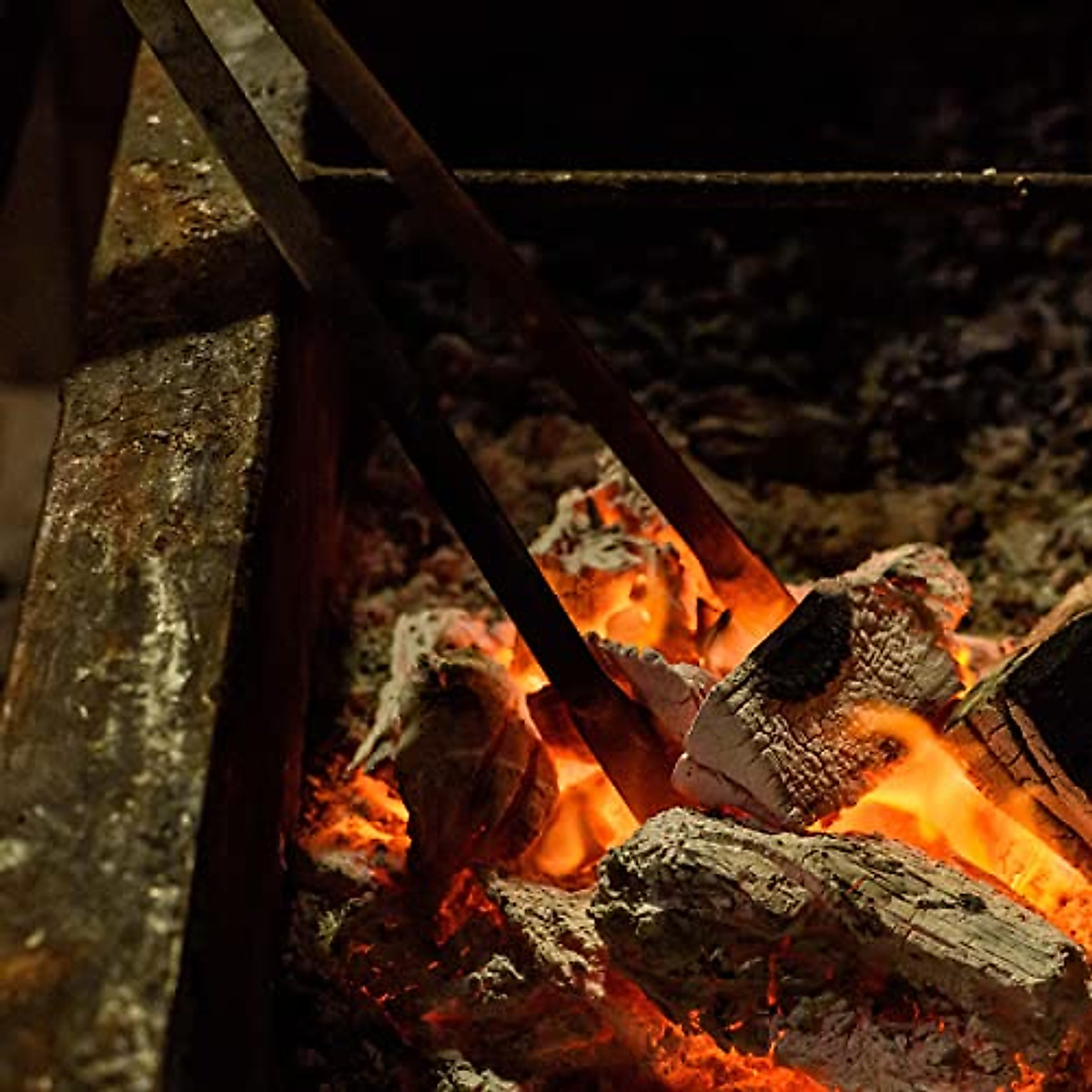 Florian Multi Proposal Tongs High strength Stainless Steel, Bounds Spring, Smooth Edge For food, BBQ Charcoal Fire, Bulgogi, Cooking, Outdoor, Korean Kitchen Tools (Extra Long. 17.7Inch /450 mm)