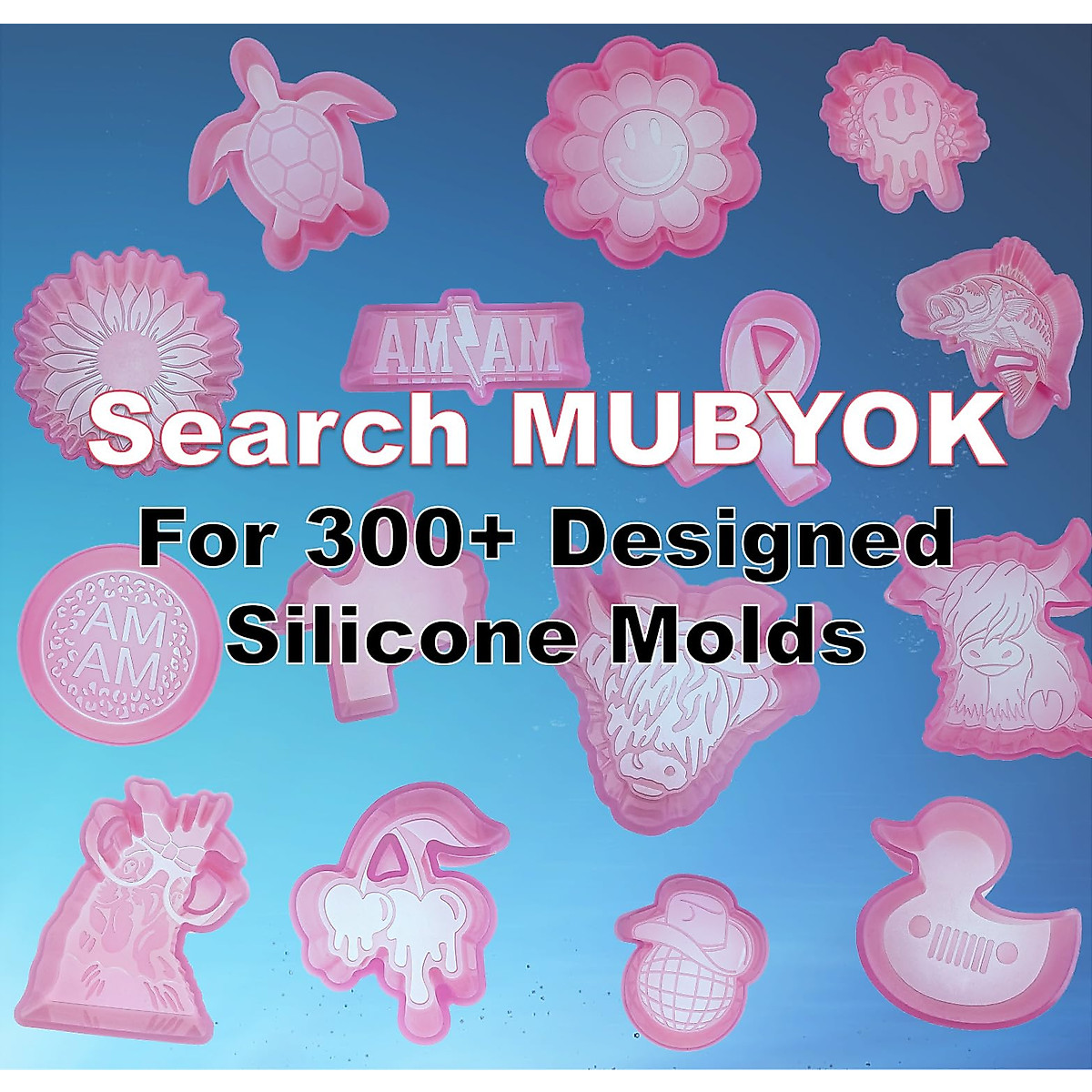 (300 Design Optional) MUBYOK M346 Truck Silicone Freshie Mold for Baking Aroma Beads Car Freshie Supplies