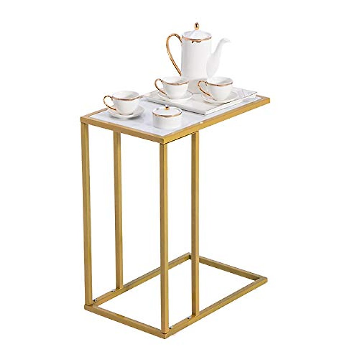 KARFER White Marble Series C Table Side Table Lazy Table [30x48x61cm]