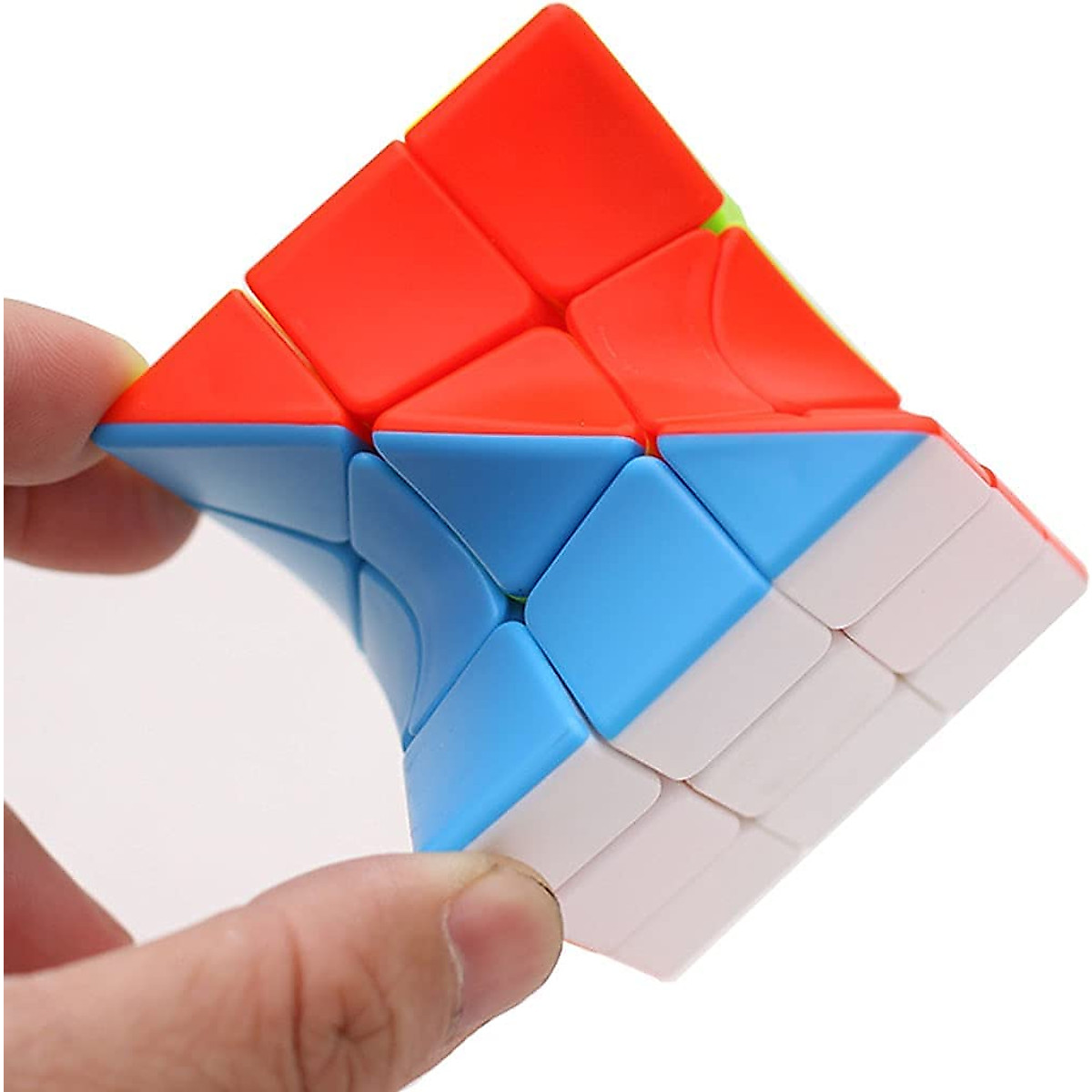 Cube Twist 3x3 Stickerelss Speed Cube Vivid Color Magic Puzzle Toys Puzzle Boxes(Twist 3rd Order)