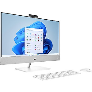 HP Pavilion 27 All-in-One Desktop 10TB SSD 64GB RAM Win 11 PRO (Intel Core 13th Generation i9-13900K Processor - 3.00GHz Turbo Boost to 5.80GHz, 10 TB SSD, 64 GB RAM, 27-inch FullHD) PC Computer