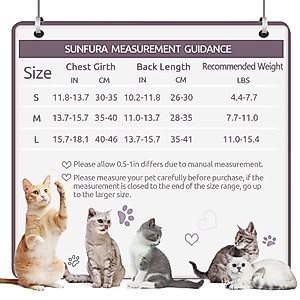 SUNFURA Cat Surgery Recovery Suit, Cat Neuter Recovery Suit with 4 Legs Cat Spay Surgical Onesie for Abdominal Wounds After Surgery, E-Collar Alternative Small Pet Post Bandage Anti-Licking, Red M