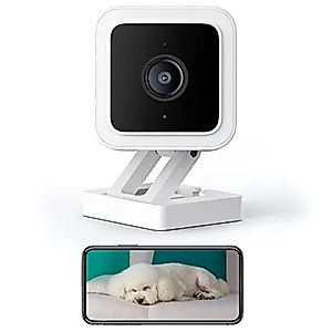 WYZE Cam v3 Indoor/Outdoor Smart Security Camera 1080p Plug-in, Color Night Vision, Two-Way Audio, Motion Detection for Baby Pet Monitor, Works with Alexa & Google Home