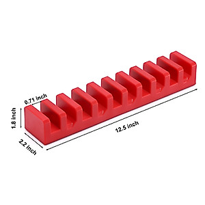 EMENTOL Red Magnetic Plier/Wrench Holder,Tool Organizer,10 Plier Organizers,Modular Screwdriver Organizers