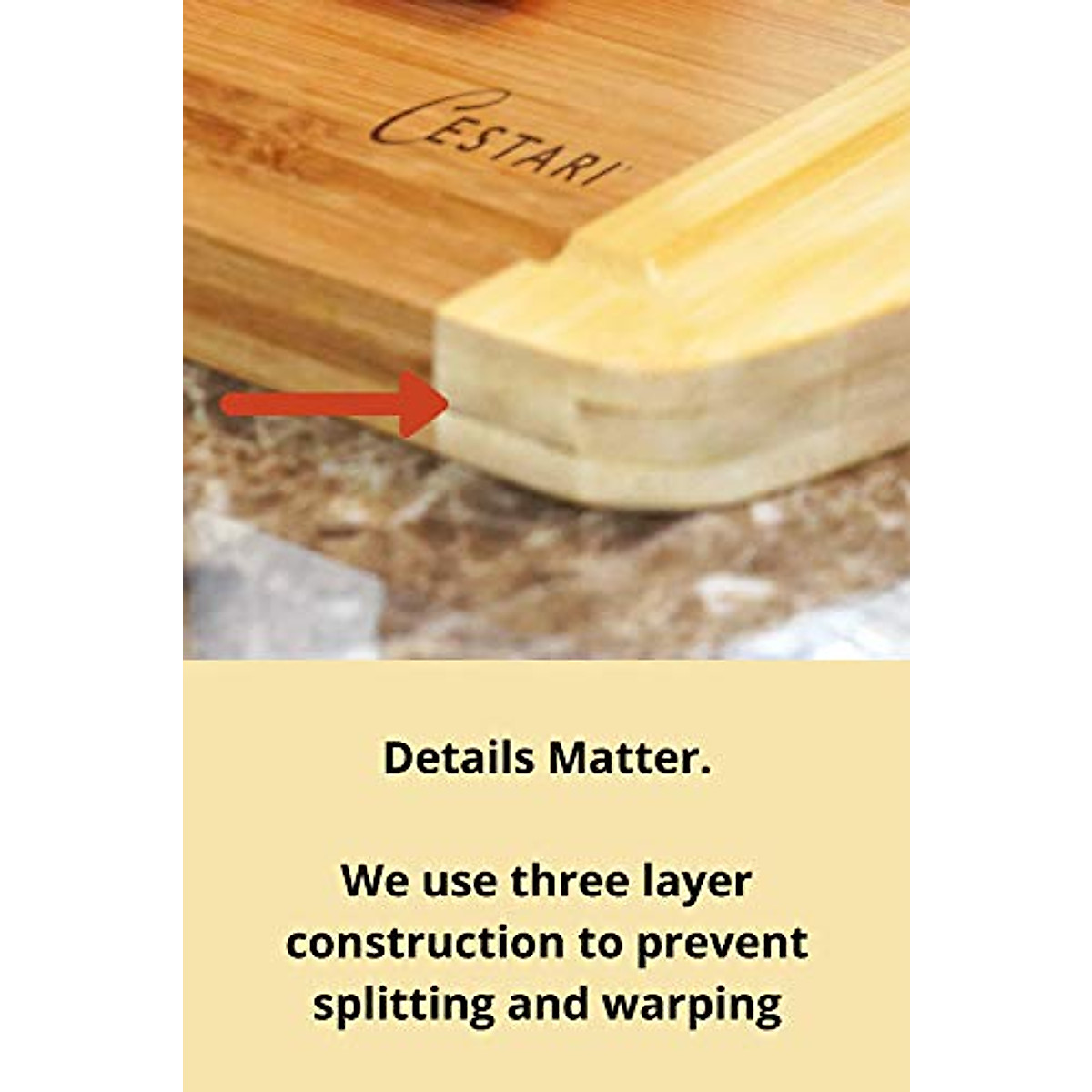 Wooden Cutting Boards for Kitchen: Organic Bamboo Wood Cutting Board with Juice Grooves - Best Wood Cutting Board for Meat & Vegetables - Large Decorative Serving Tray & Wood Cheese Board
