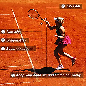 Tannius Dry Feel Tennis Overgrip (Pack of 9), Long-Lasting Tennis Racket Grip Tape, Super-Absorbent and Non-Slip Racquet Grip (Mixed Colors)