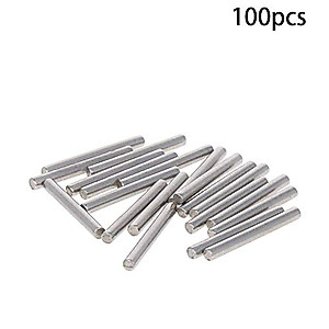 Bettomshin 100Pcs 0.08" x 0.71" (DxH) 304 Stainless Steel Dowel Pin Cylindrical Dowel Pins 2x18mm Shelf Pegs for Metal Devices Furniture Installation Wood Bunk Bed Support Shelves Silver Tone