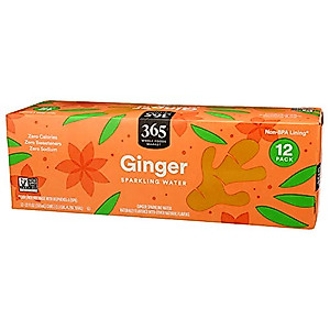 365 by Whole Foods Market, Sparkling Ginger Water 12Pk Cans, 12 Fl Oz
