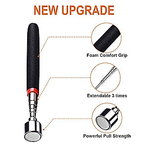 Stocking Stuffers Tool Gifts for Men - Magnetic Tool Pickup,Telescoping Magnet, Gadget Tool for Women, Christmas Tool Gifts Ideas for Men Dad Husband Handymen Woodworker,Magnet Tool 1 Pack
